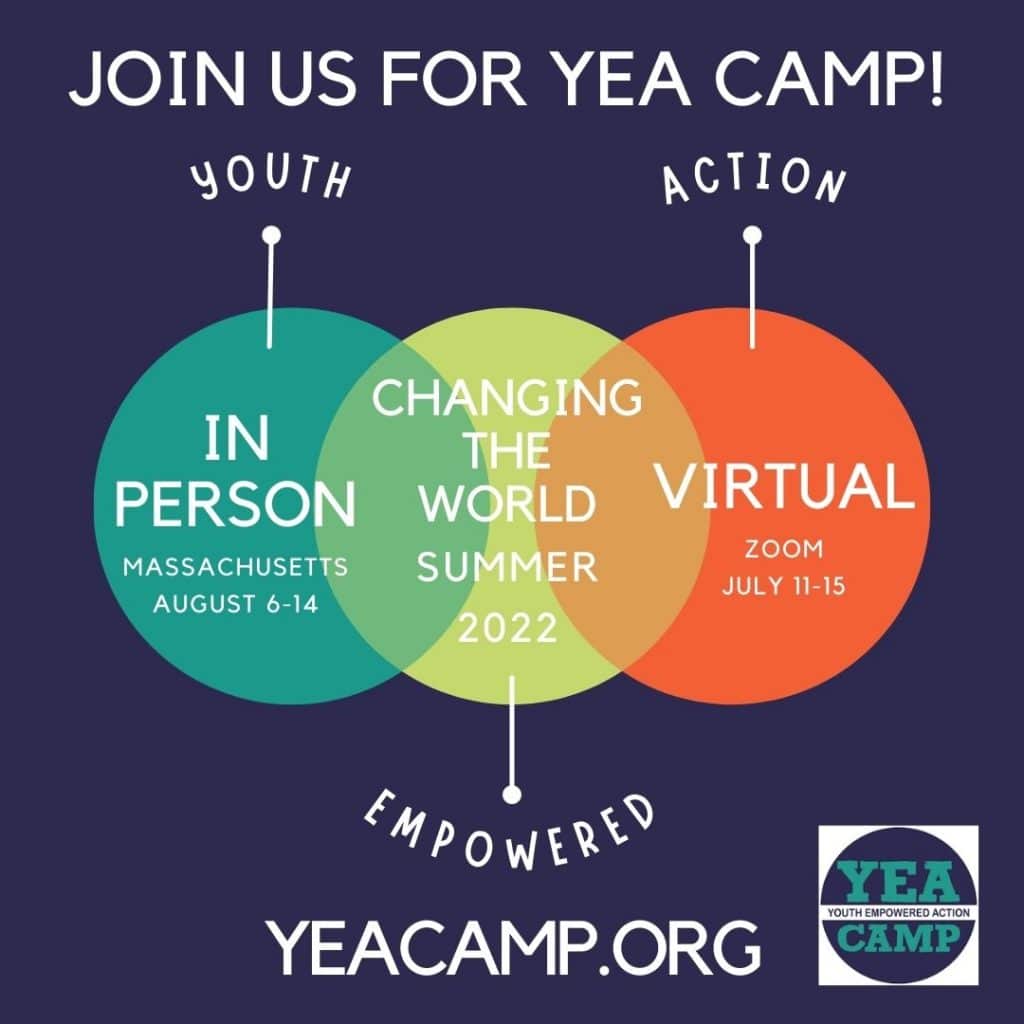 YEA Camp: Teen Leadership + Activism Training for Social Justice